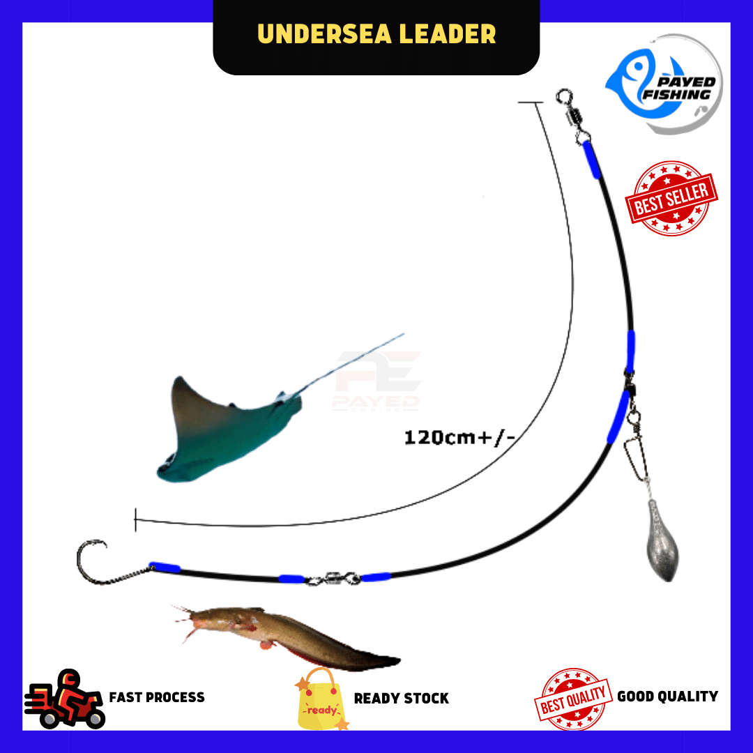 Perambut DASAR LAUT/PANTAI -Leader Undersea 120cm+/- Untuk Surfcasting ...