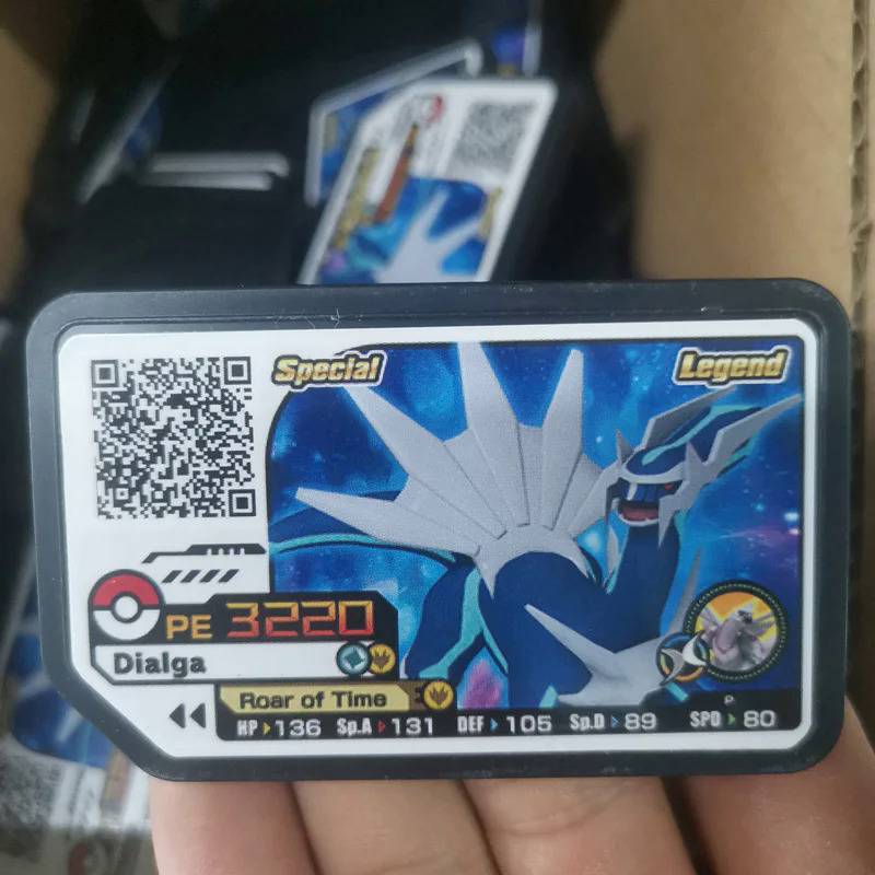 Original TAKARA TOMY Pokemon Figures QR Code Arcade Game Card Ga-Ole PE ...