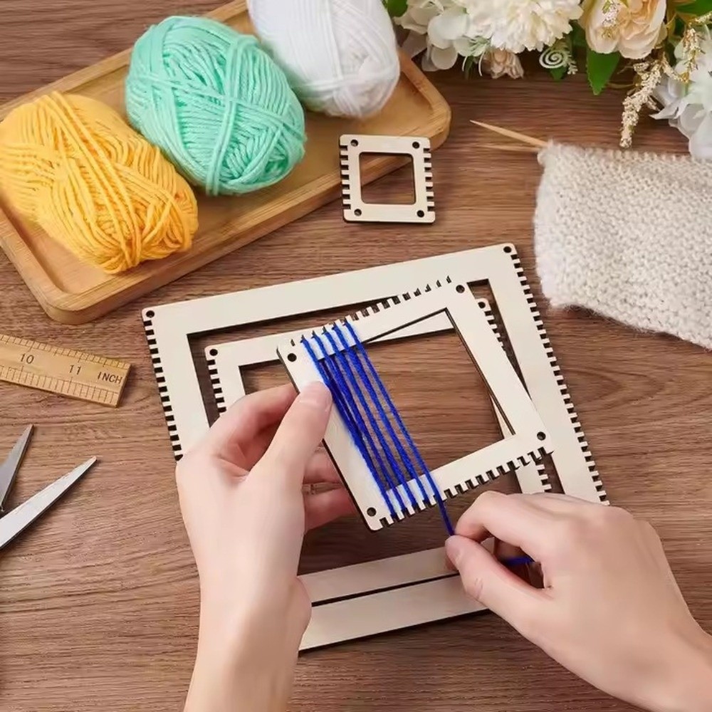 Creative Versatile Wooden Weaving Loom Kit Traditional Art Crafts ...