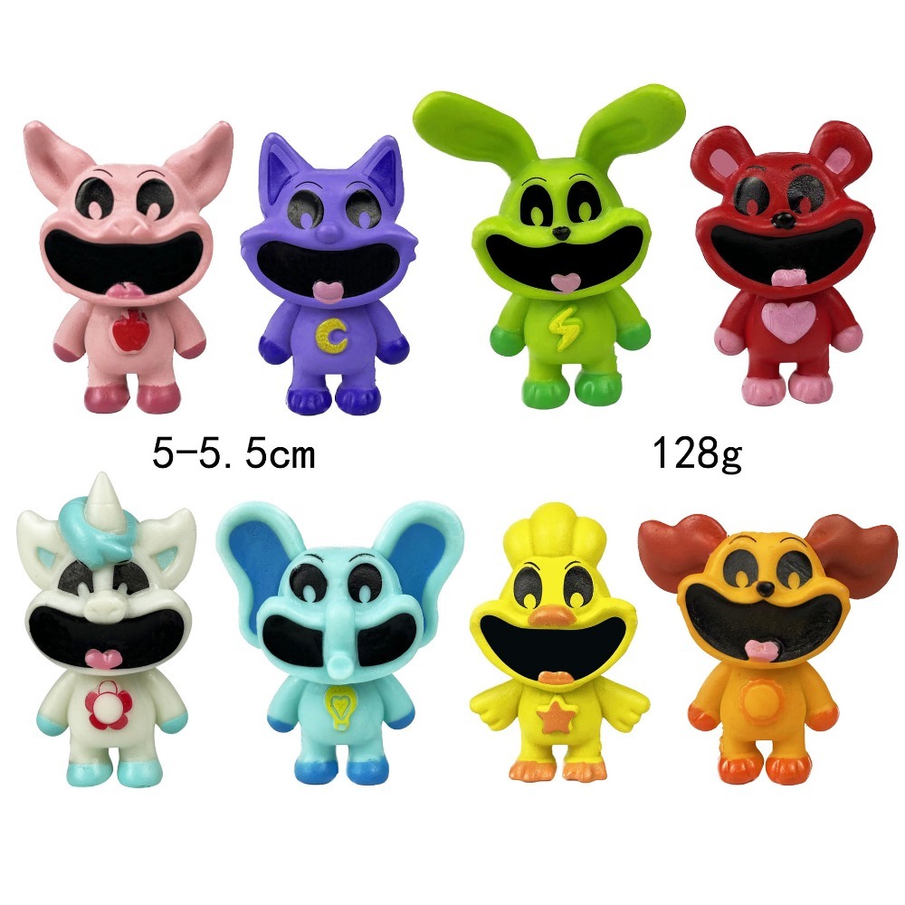 8PCS Smiling Critters Figure Smiling Critters Cat Nap Dog Day Catnap ...