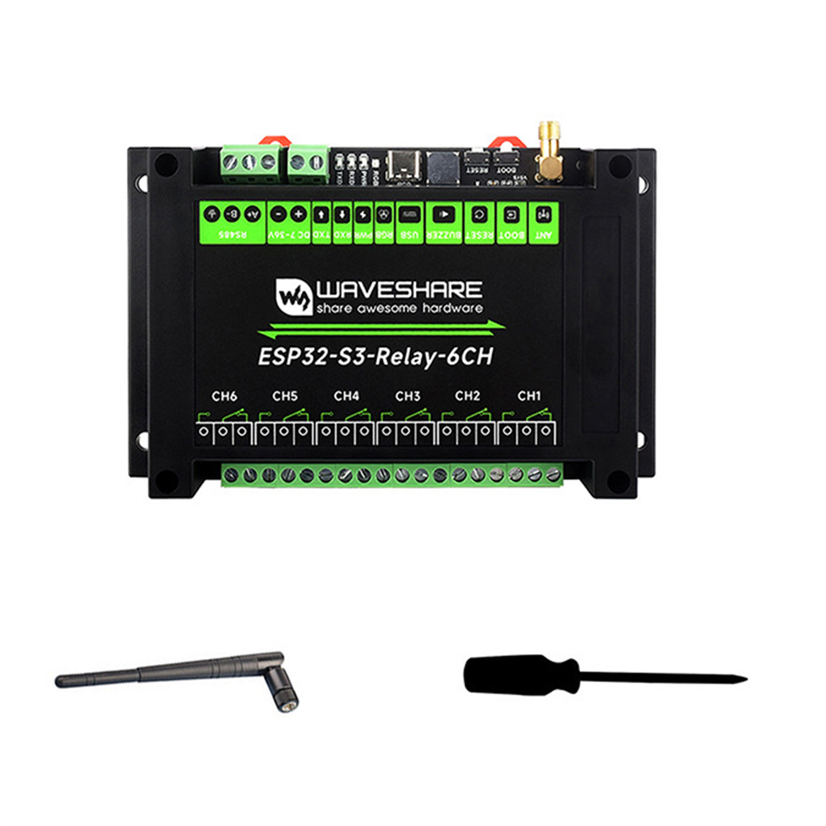 ESP32-S3 6CH WiFi Relay Module Industrial Grade ABS Supports WiFi ...