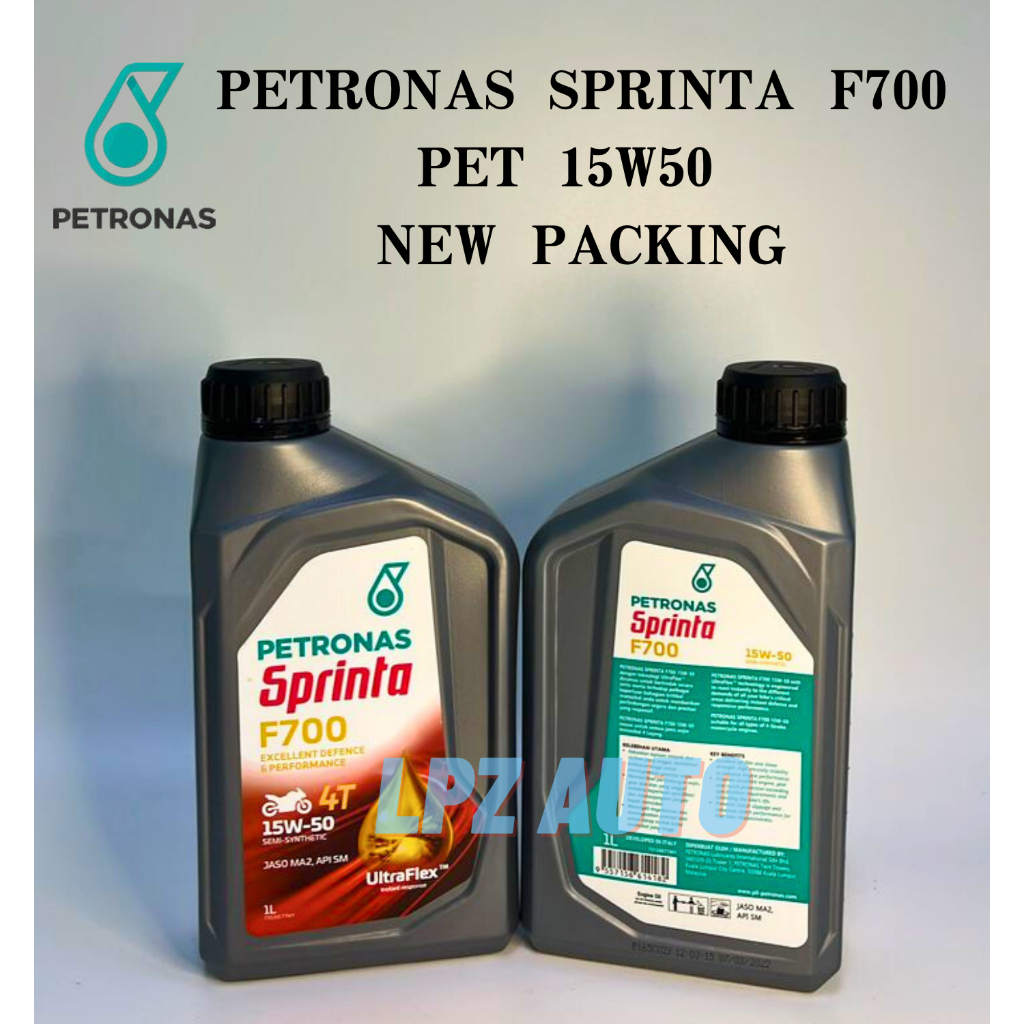 PETRONAS Sprinta F700 4T Motor Engine Oil 15W50 SN Semi Synthetic ...