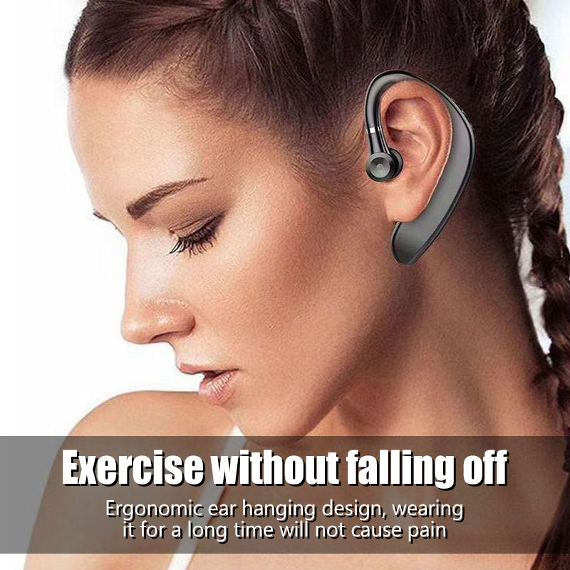 Wireless Bluetooth 5.0 Ear-Hook Earphones Sports Business Single Ear ...