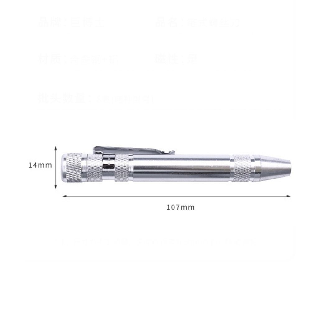 Multifunction 8 In 1 Mini Screwdriver Pen Pocket Manual Phone Repair ...