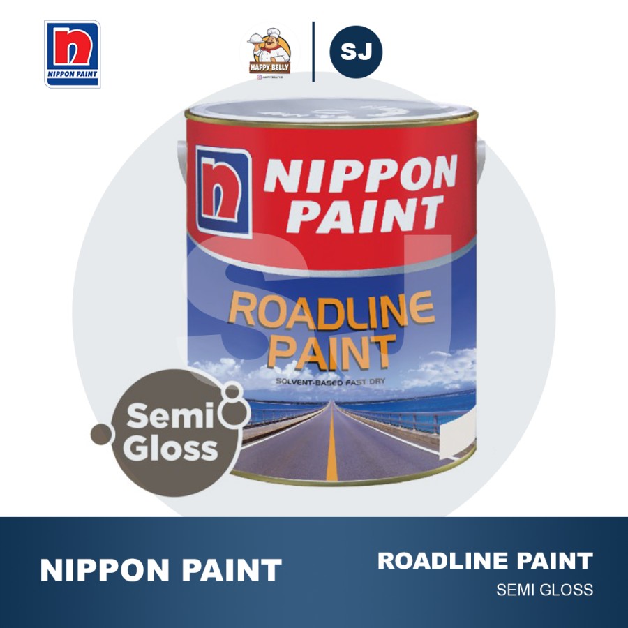 Cat Jalan Roadline Paint Nippon Paint 5 kg / Cat Marka Jalan / Trotoar ...