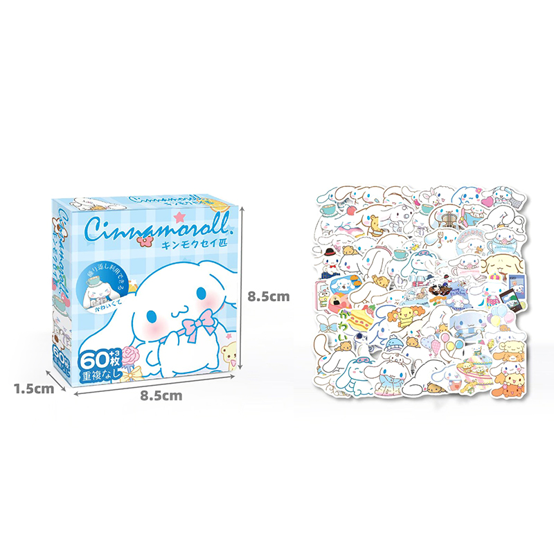63PCS Cartoon Anime Cute Waterproof Stickers For DIY Laptop Diary PVC ...