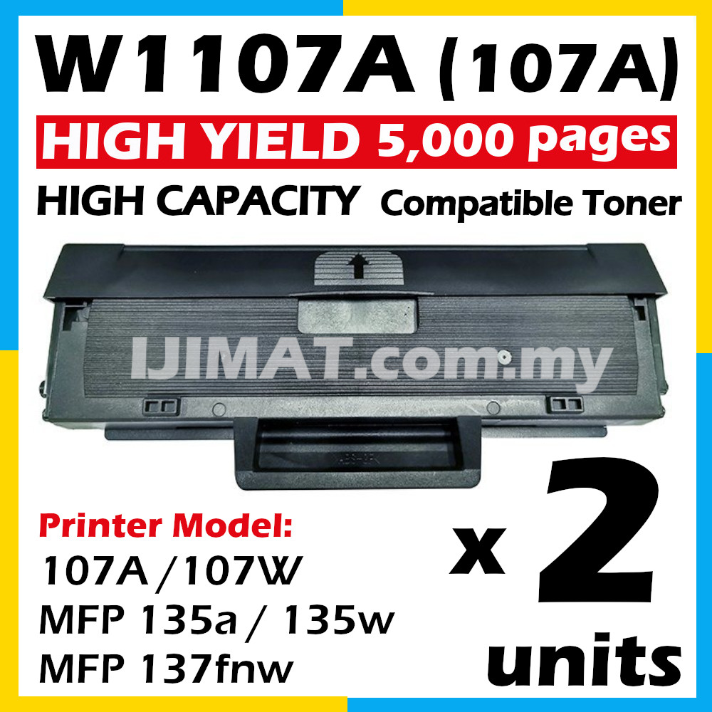 EXTRA HIGH YIELD Toner Compatible to HP W1107A 107A W1107X W 1107X ...