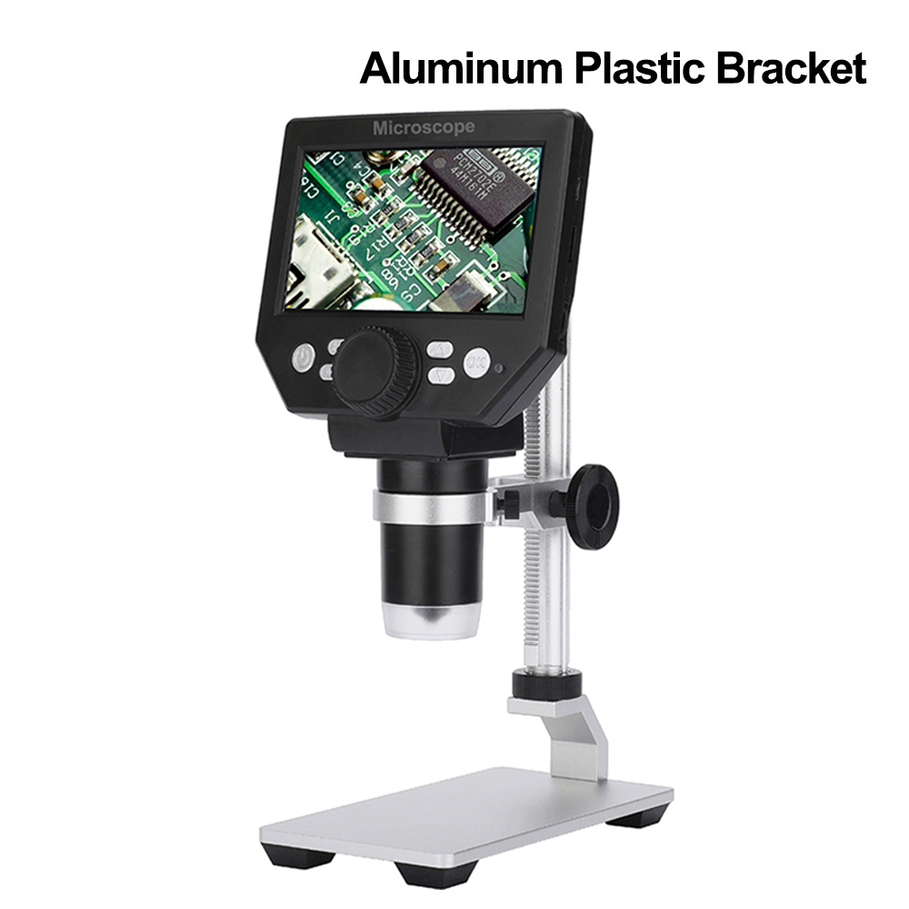 Microscope G1000 Digital Microscope for Soldering 4.3 Inch Large Base ...
