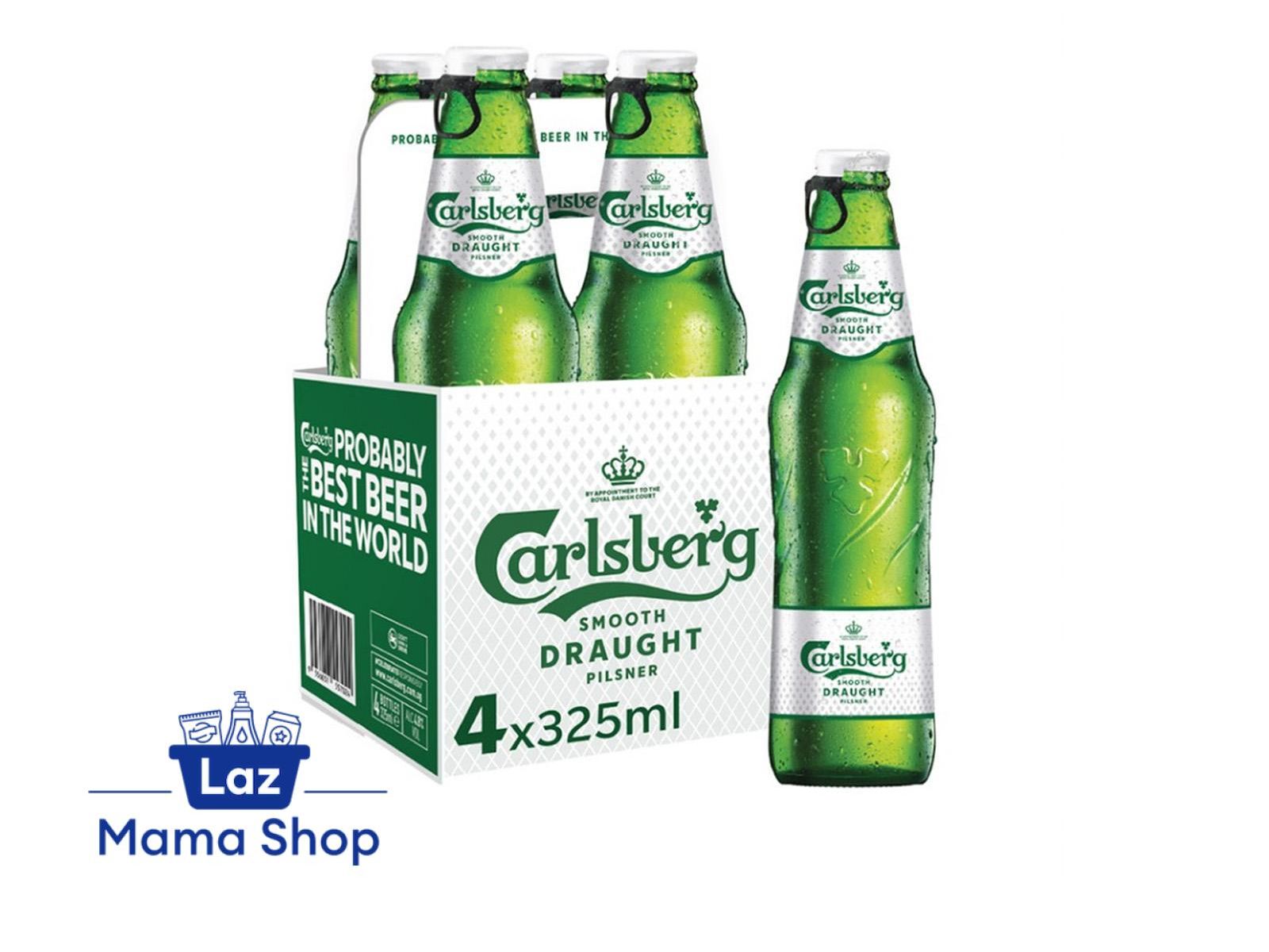 Carlsberg Smooth Draught Beer 325ml 4s Pint Bottle (Laz Mama Shop ...