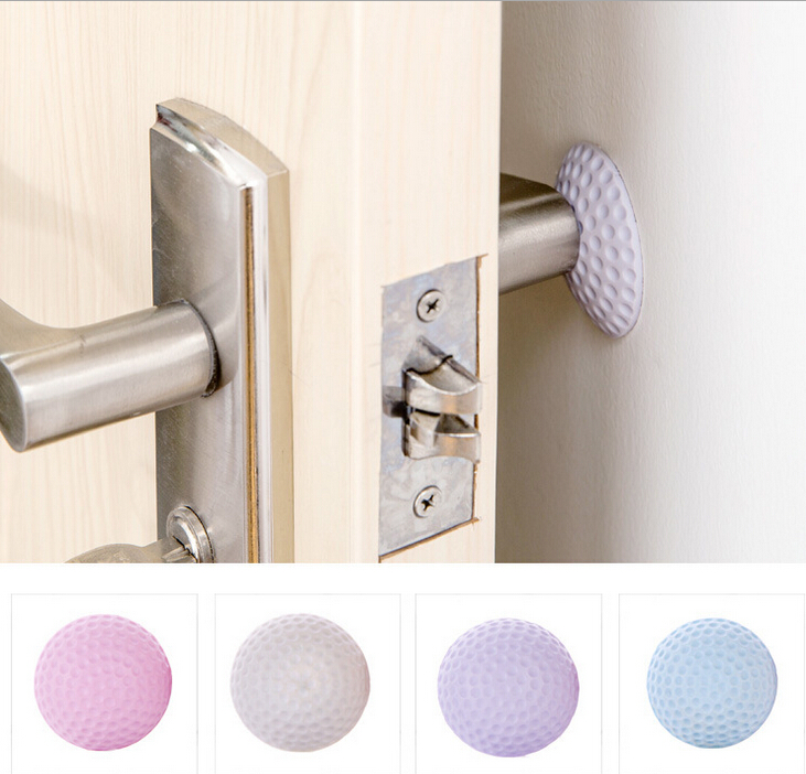 Door Rubber Lock Crash mat Pad Door Wall Protectors for Door Stopper ...