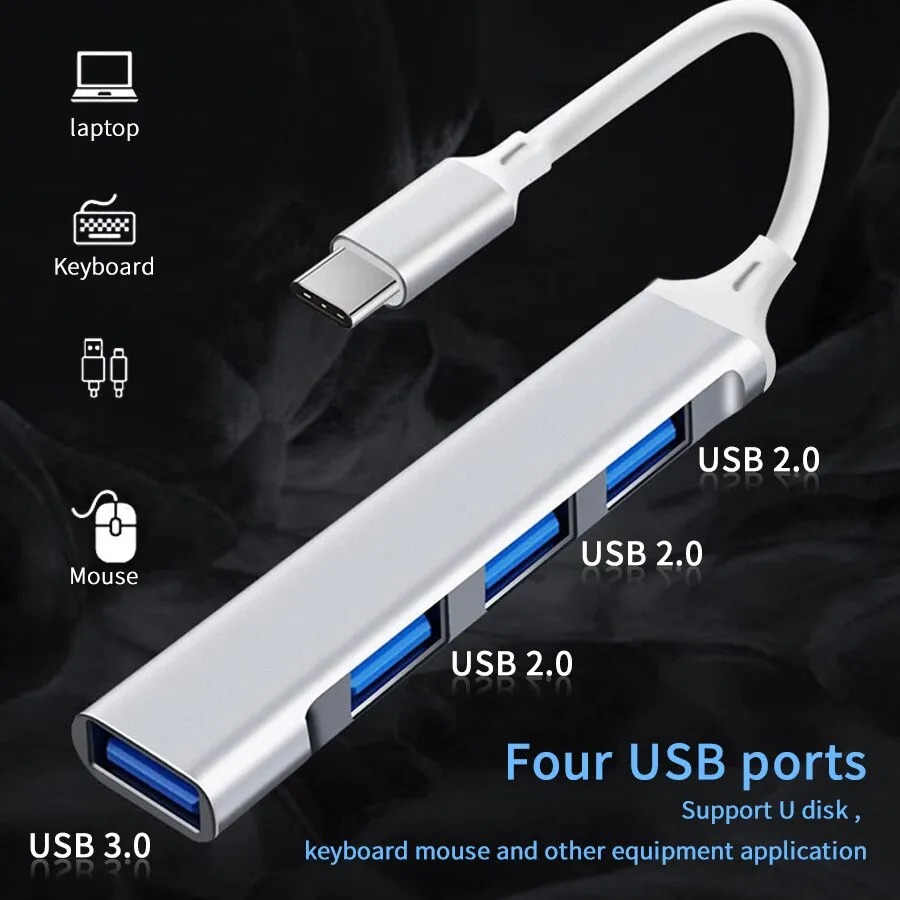 USB Hubs 4 Port /8Port USB 3.0 Hub TYPE C HUB Super Speed 5Gbps USB ...