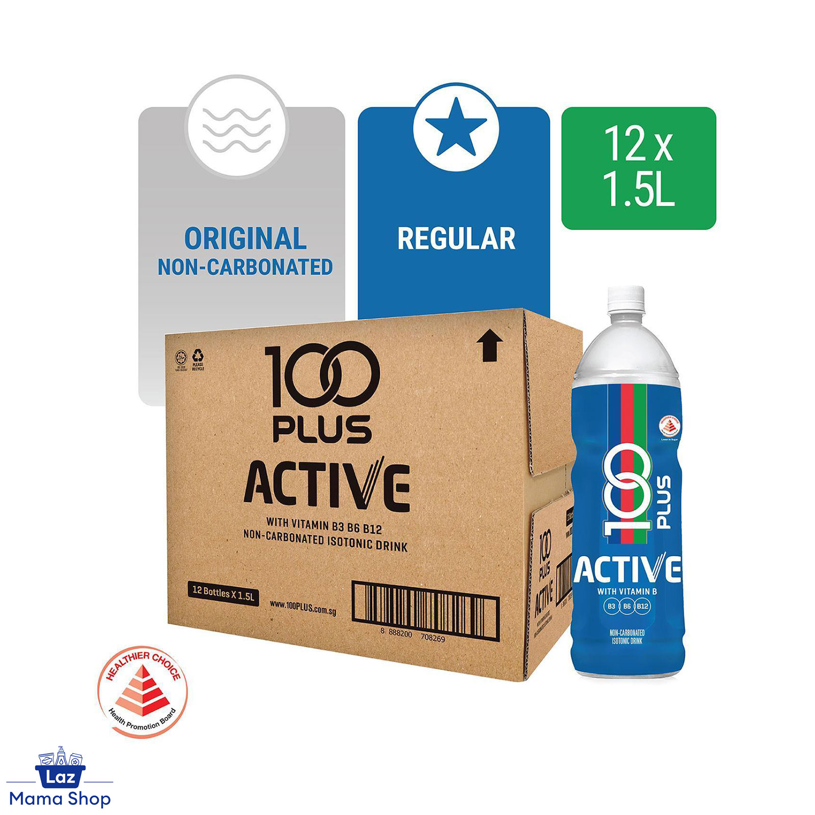 100PLUS Active Isotonic Drink 1.5L x 12 (Laz Mama Shop) | Lazada Singapore