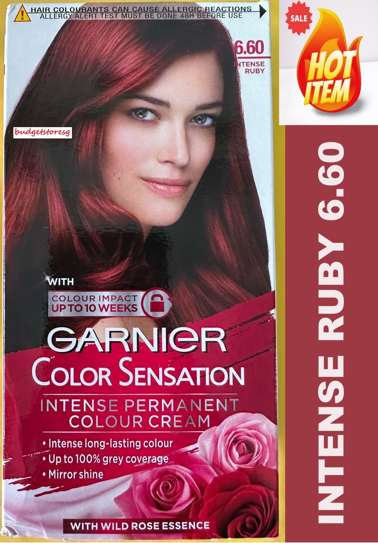 Garnier Color Sensation Red Hair Dye Intense Ruby 6.60 | Lazada Singapore
