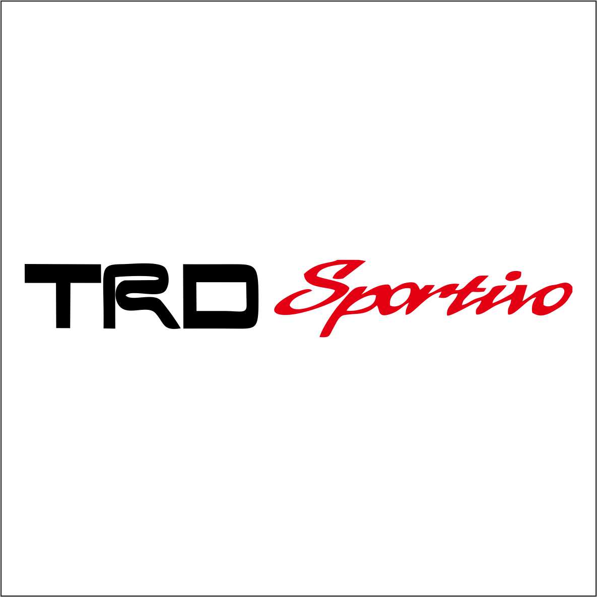 Sticker Cutting TRD Sportivo / Sticker mobil / TRD Sportivo / Cutting ...