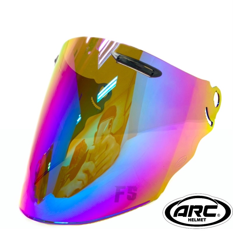 Visor Helmet ARC Ritz cermin helmet Yf1 arc YF DRAGON ARC AR Rainbow ...
