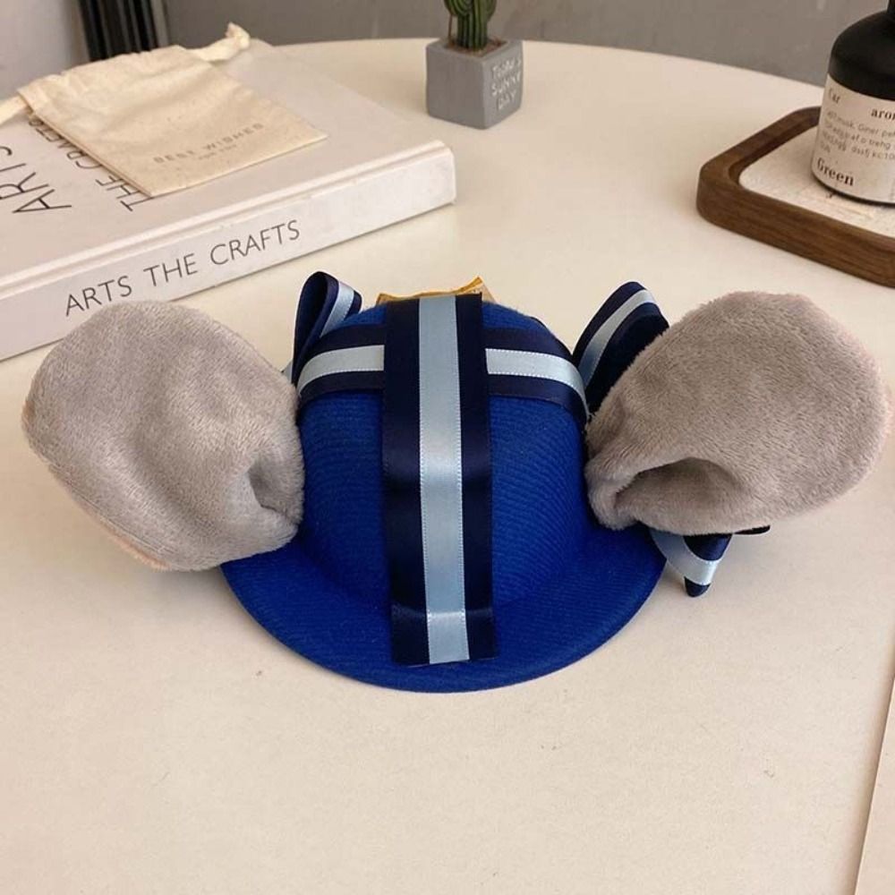 New Rabbit Sheriff Judy Hat Cartoon Headwear Accessory Bowler Hat Bunny ...