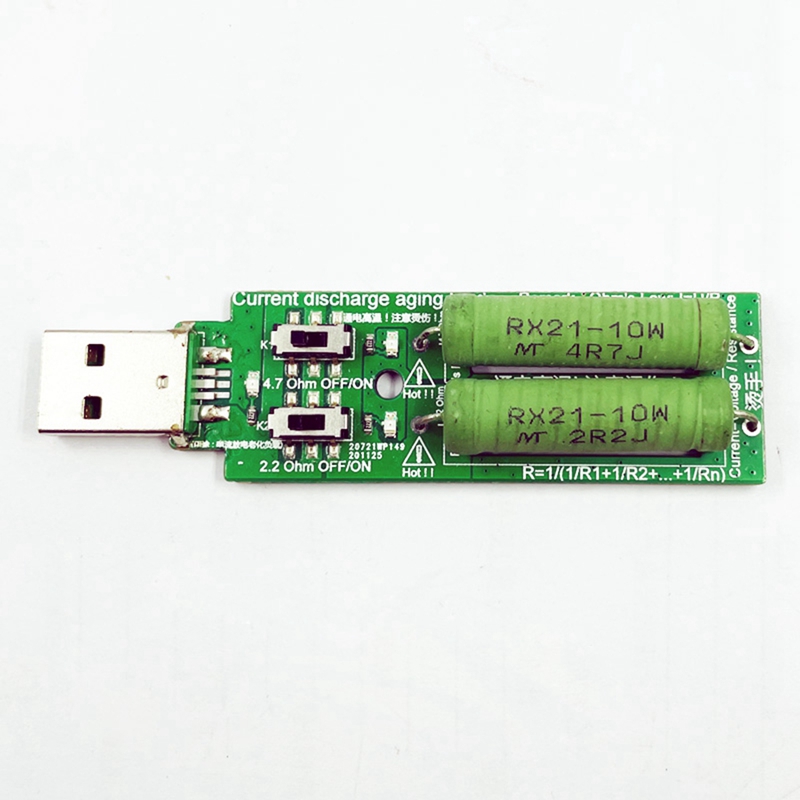 1 Piece Usb Resistor Dc Electronic Load With Switch Adjustable 5v1a/2a ...