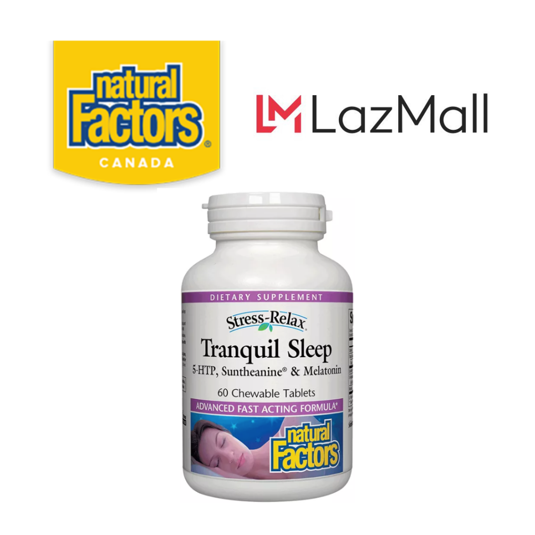 Natural Factors Stress-Relax, Tranquil Sleep, 60 Chewable Tablets ...