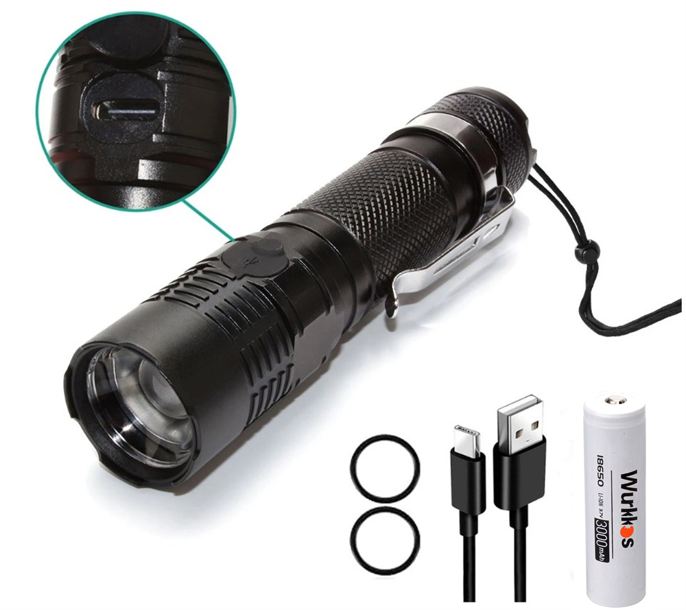 Wurkkos S11 Zoom Torch 18650 Torch USB C Rechargeable LED Light XPL ...