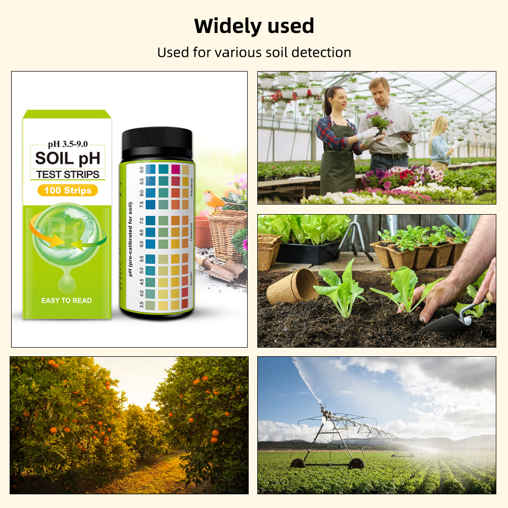 NEW 【Exclusive Discount】Yieryi 100 Strips Soil pH Test Paper 3.5-9.0 ...