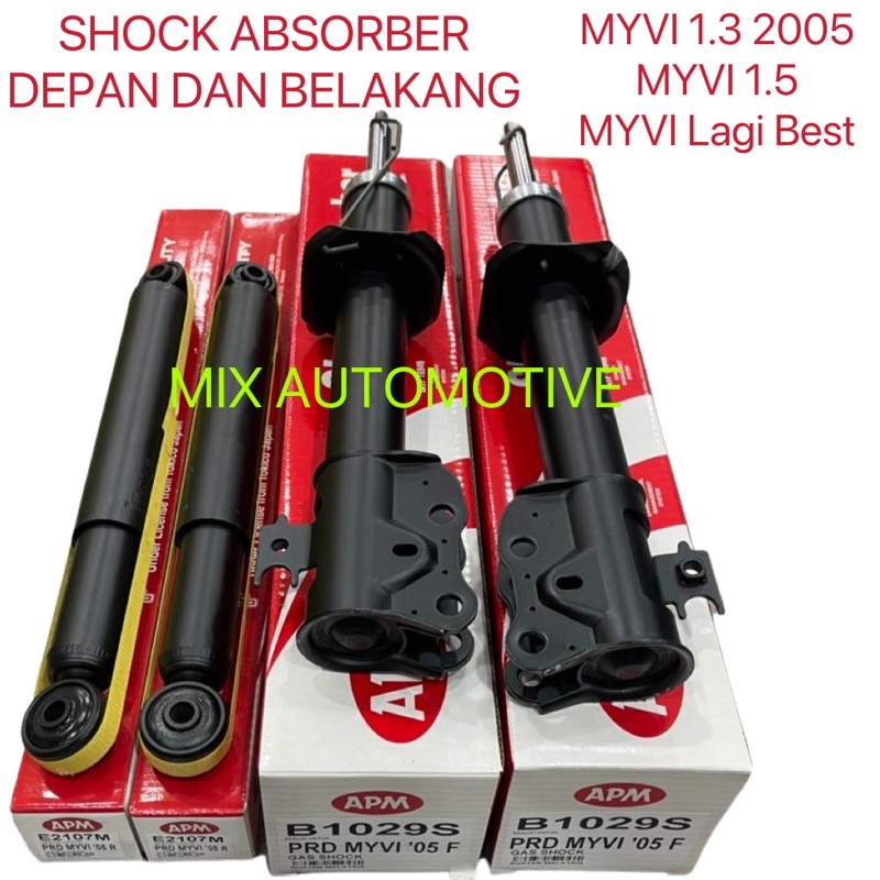 APM ABSORBER (GAS) DEPAN DAN BELAKANG PERODUA MYVI / MYVI LAGI BEST (2005 - 2017 ) FRONT AND ...