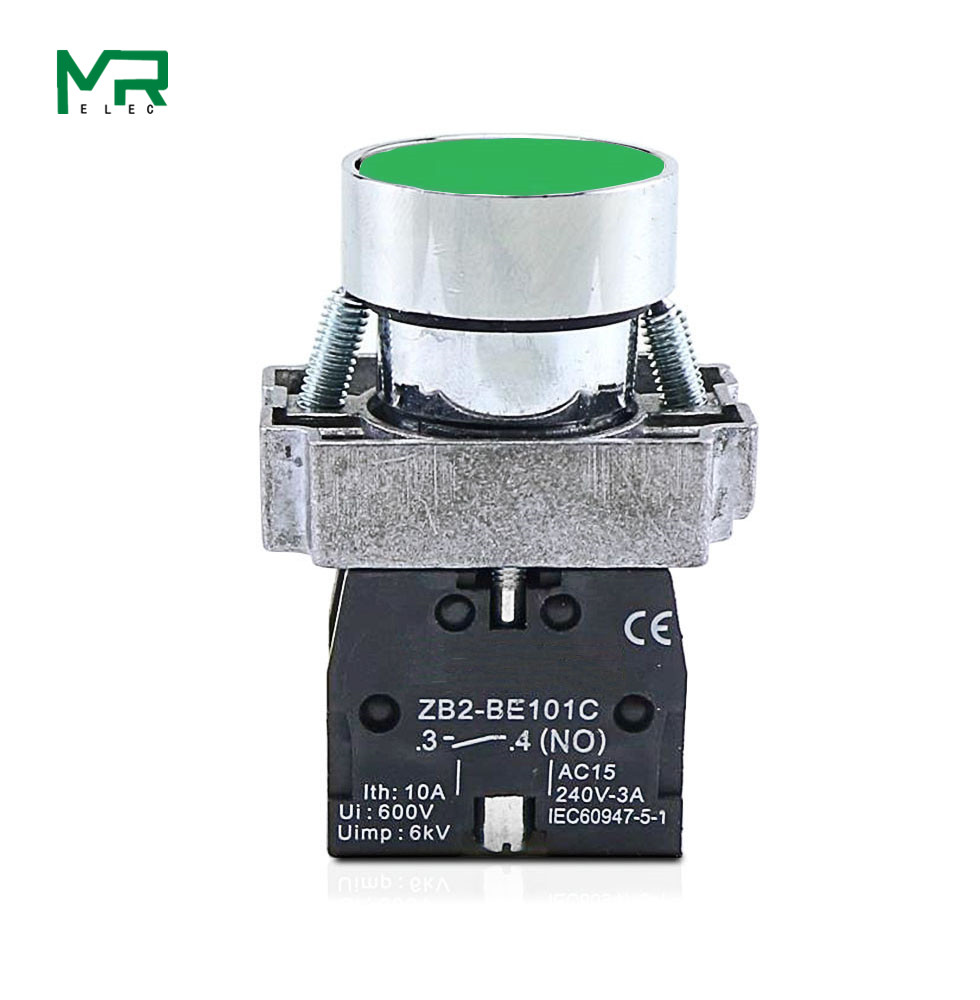 【TopazTrove】1Pcs 22mm Momentary Push button switch 10A/415V NC/NO XB2 ...