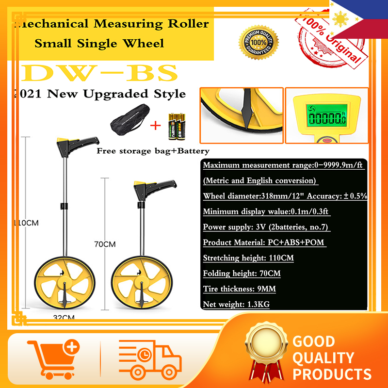 Digital/Mechanical ABS Folding Distance Measuring Wheel Roller ...