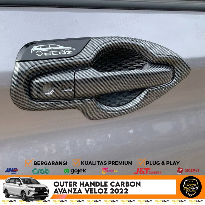 Cover Outer Handle Avanza/Xenia/Veloz 2022 Hitam Carbon | Lazada Indonesia