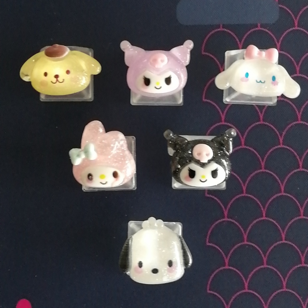 Amerteer Sanrio Sparkle Artisan OEM Profile transparent Keycaps for ...