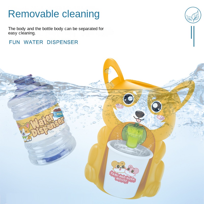 Cartoon Children Dual Water Dispenser Toy With Cute Cups Water Juice ...