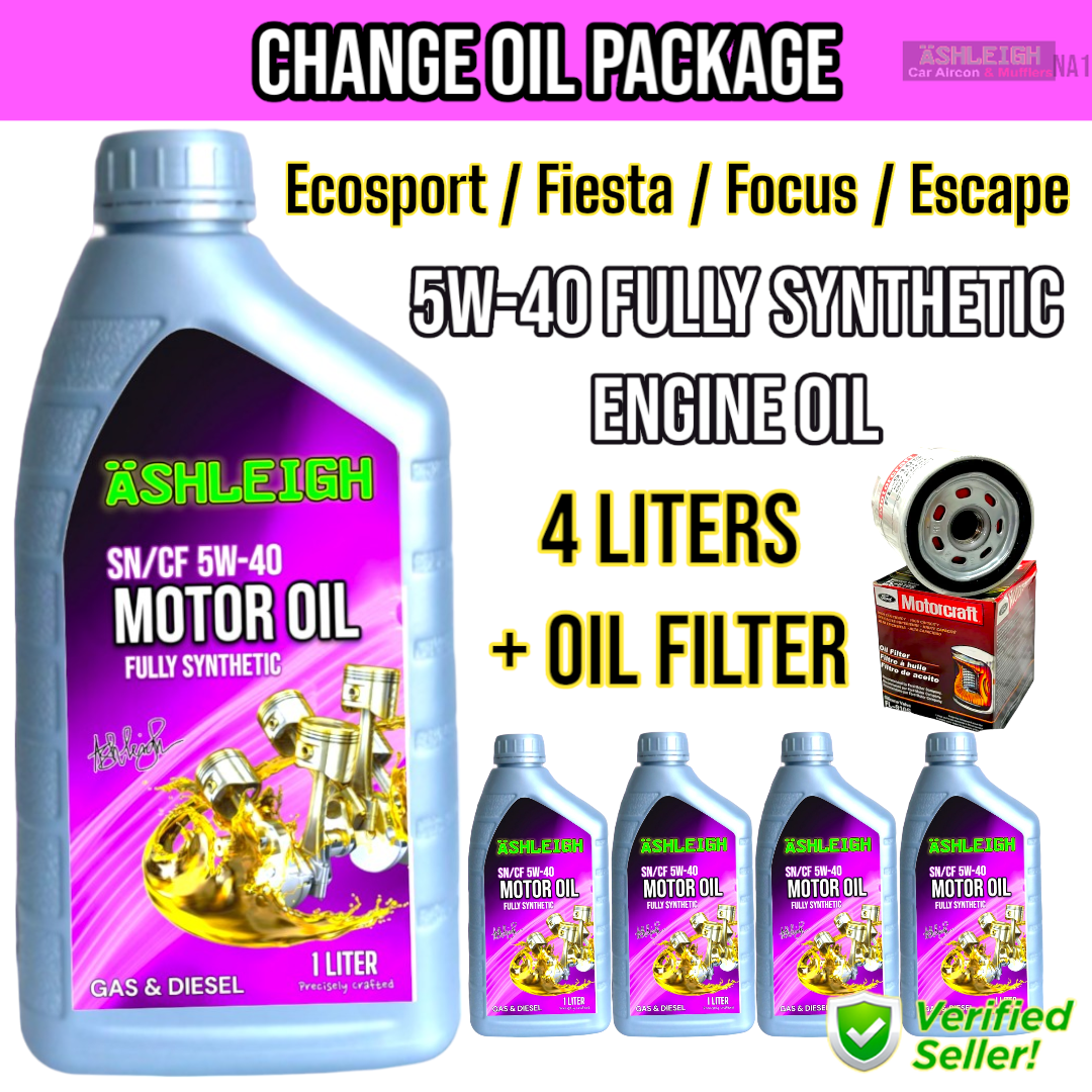 5w-40 Fully Synthetic Engine Oil 4L with Oil Filter Ford Ecosport ...