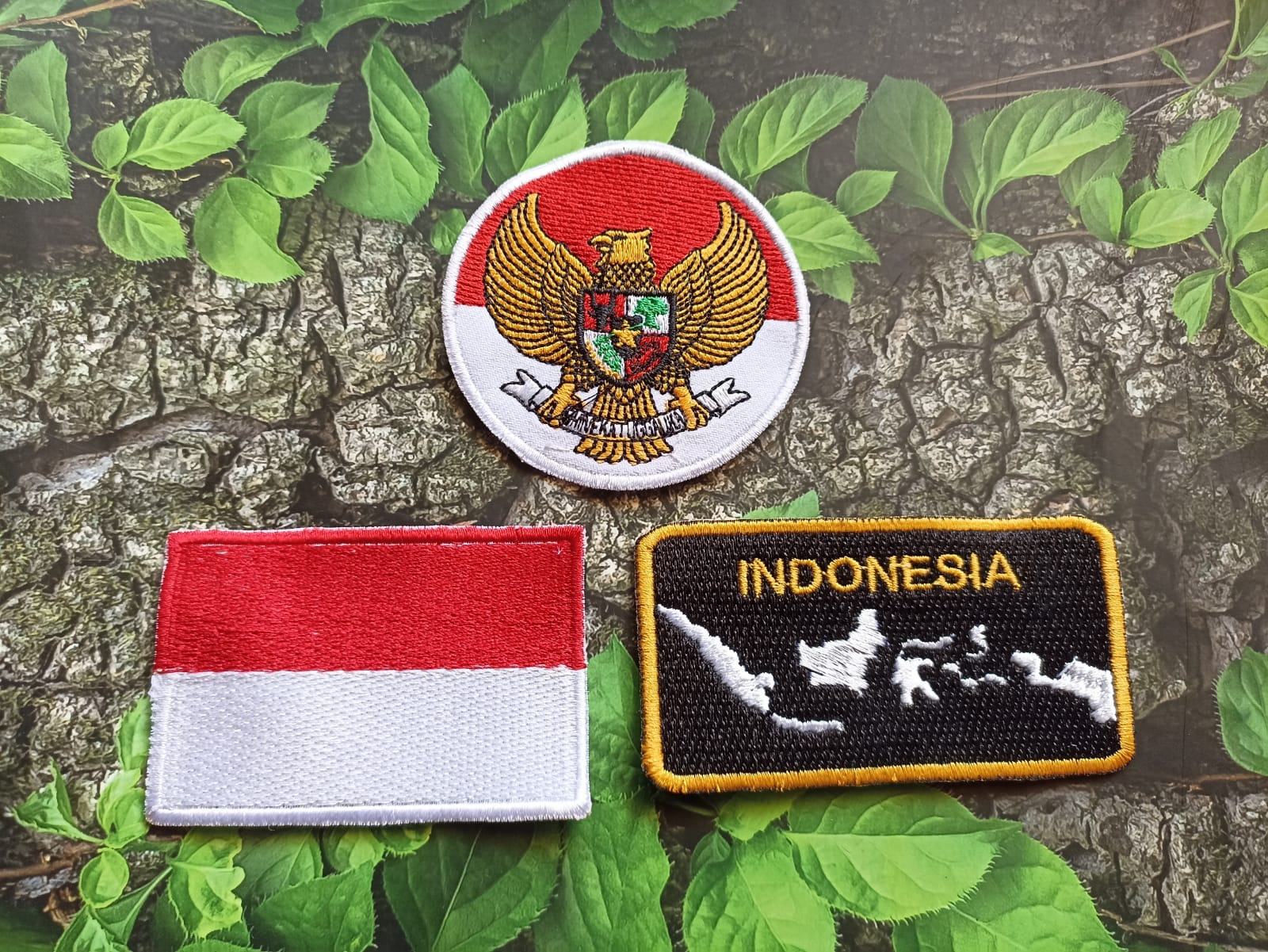 Emblem Patch Bordir Peta Merah Putih Indonesia Set isi 3 | Lazada Indonesia