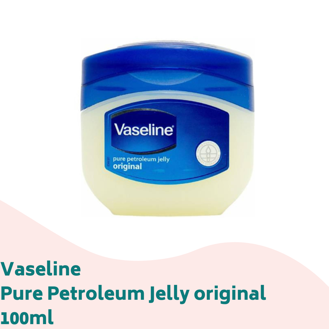 Vaseline Pure Petroleum Jelly ORIGINAL Healing Jelly Lip Tub 100ml ...