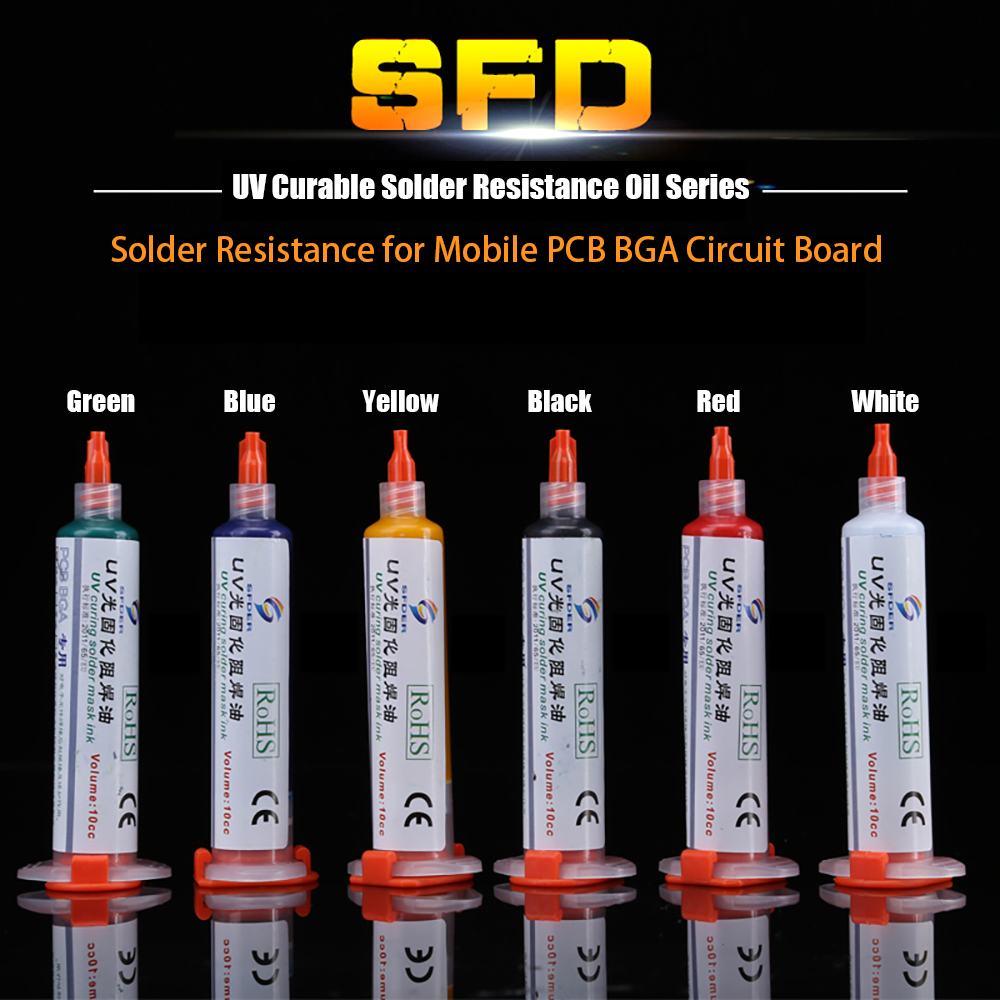 10cc Curable Solder Resistance Solder Ink Welding Fluxes For Mobile Bga ...