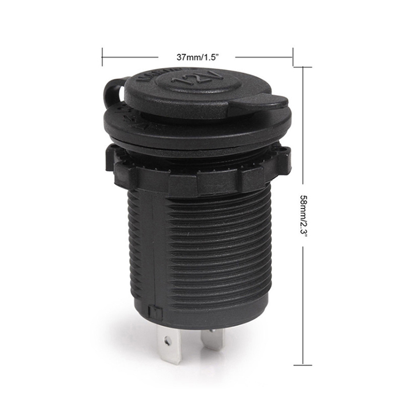 1 pcs Cigarette Lighter Socket 12V Waterproof Car Boat Motorcycle ...