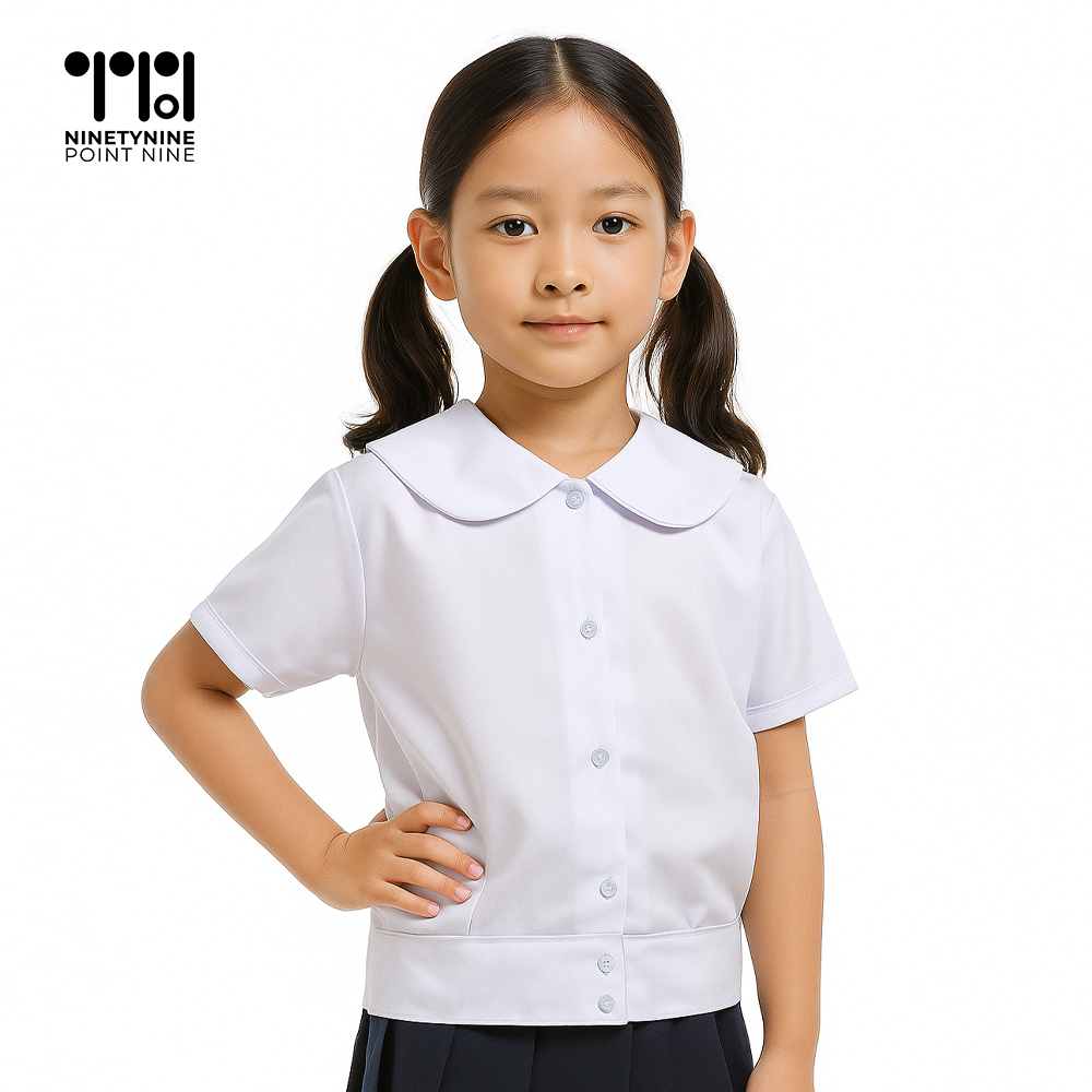White School Uniform Blouses