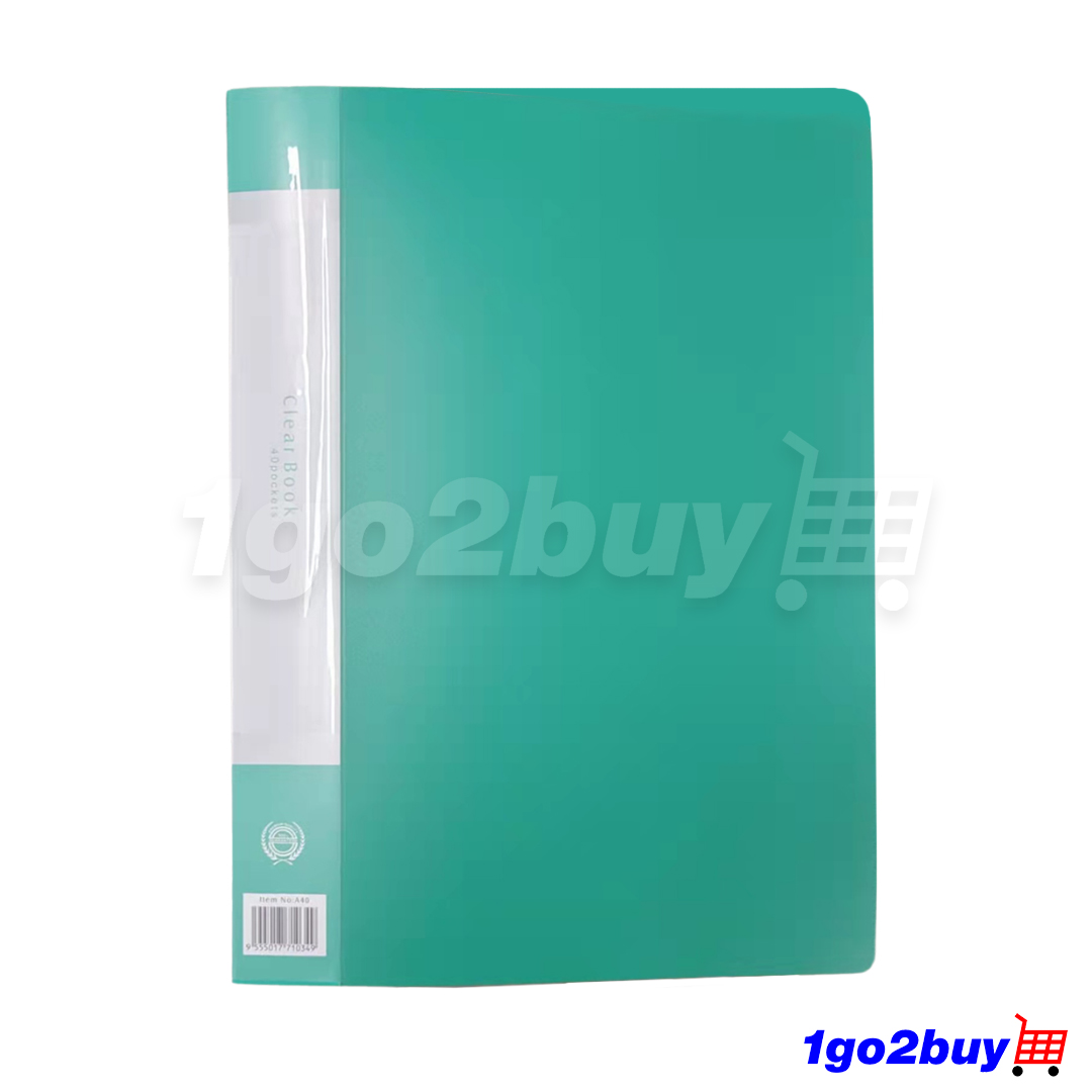 Lion File Colour PP A4 Clear Book Holder 40 Pockets A40 | Lazada