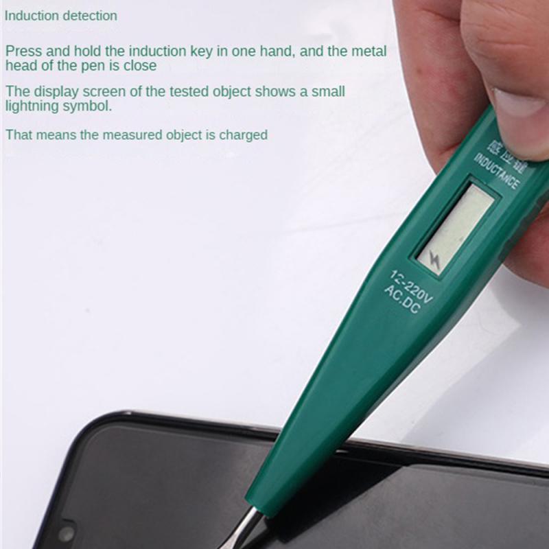 Tester Pen Electric Indicator Voltage Meter Digital Voltmeter 12v-250v ...