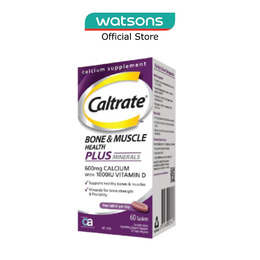 CALTRATE Bone & Muscle Health Plus Triple Action Calcium + 1000IU ...