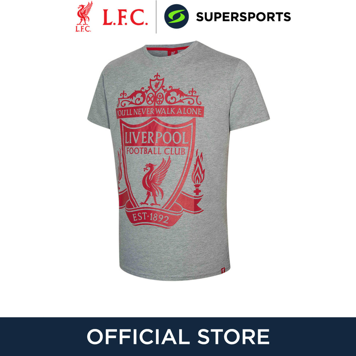 LIVERPOOL FOOTBALL CLUB Crest เสื้อยืดผู้ชาย | Lazada.co.th