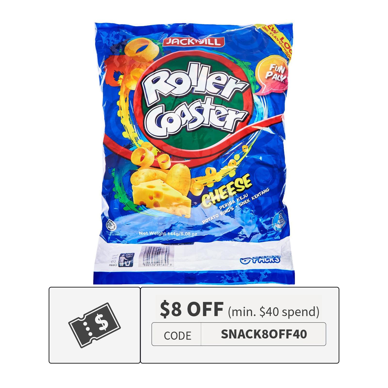 Roller Coaster Cheese Crackers Funpack Extruded Snack | Lazada Singapore