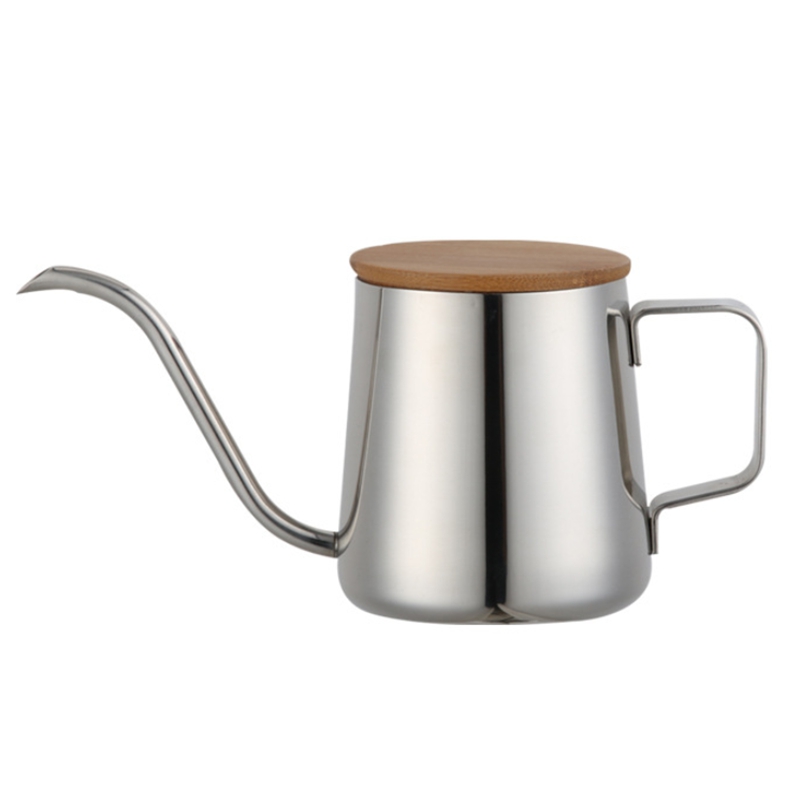 250Ml Stainless Steel Teapot Drip Coffee Pot Long Narrow Spout Coffee ...