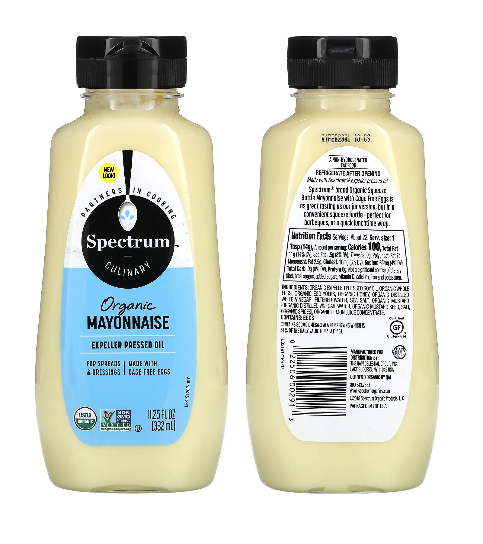 [PRE-ORDER] ORGANIC MAYONNAISE 332ML BY SPECTRUM CULINARY – SALAD ...