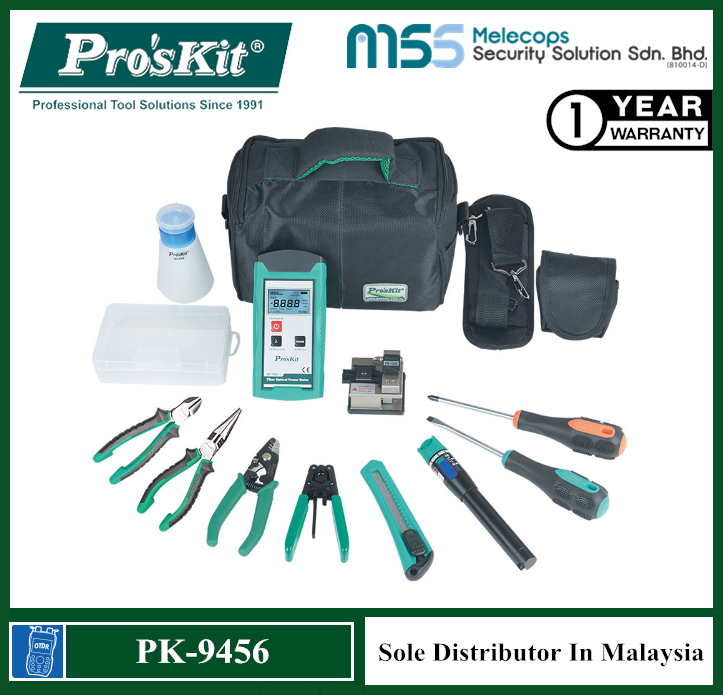 Pro'skit PK-9456 FTTH Fiber Optic Tool Kit | Lazada