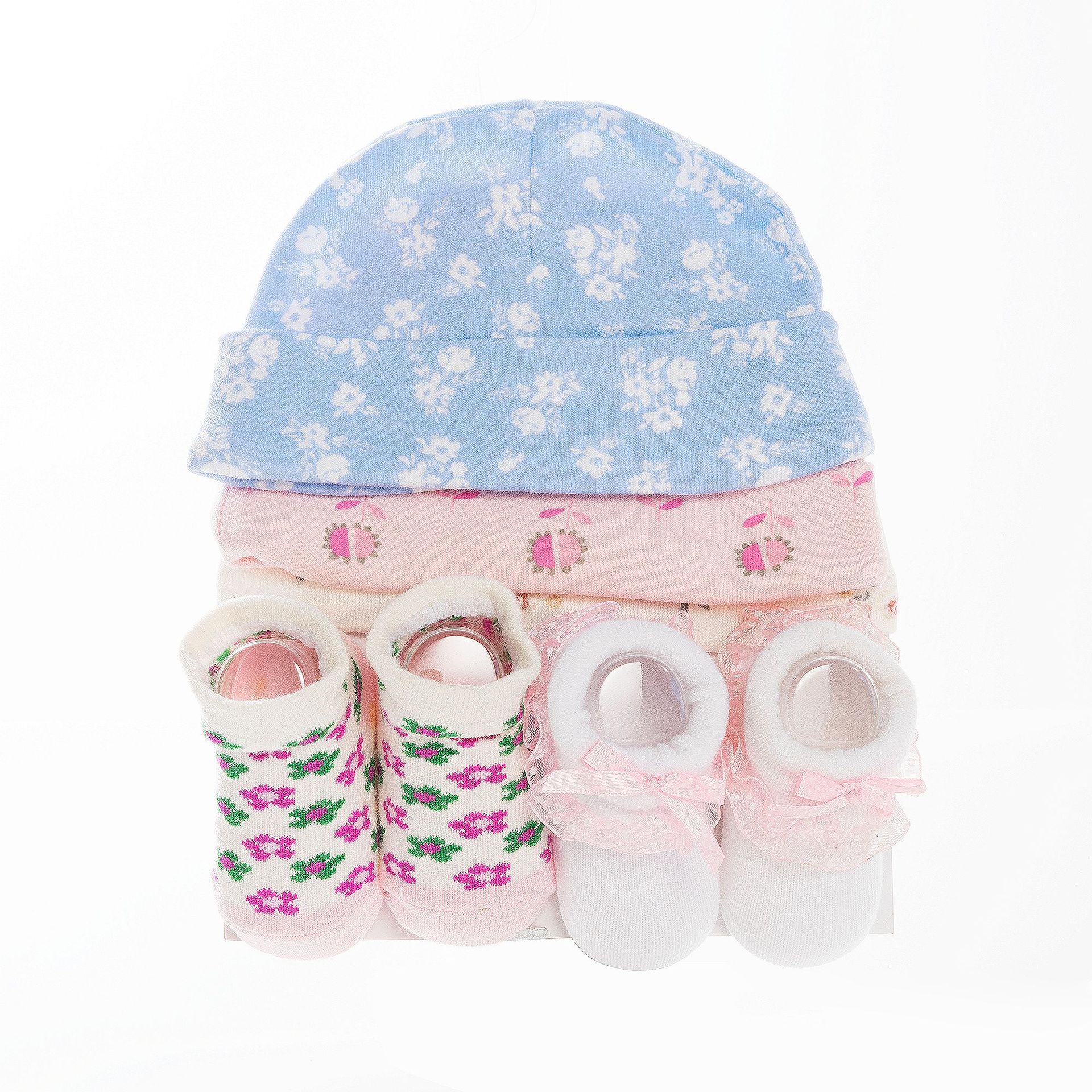 Caps Kids Baby hats, three lifting caps and two pairs of sock sets ...