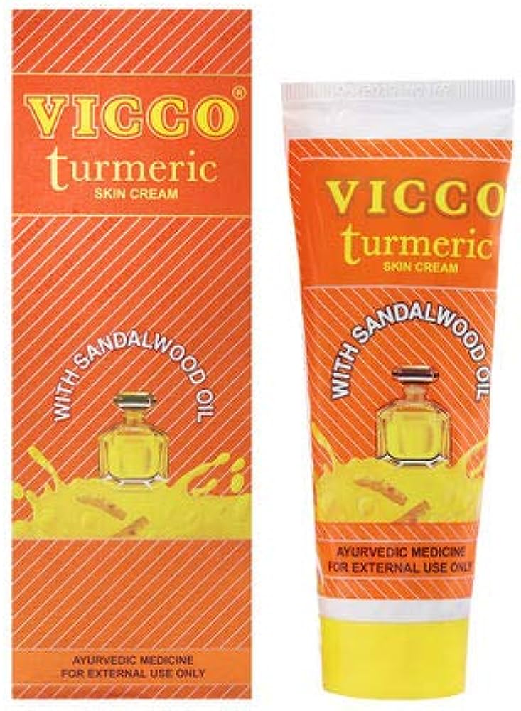 Vicco Turmeric Ayurvedic Skin CREAM with Sandalwood Oil (Large) - 30g ...