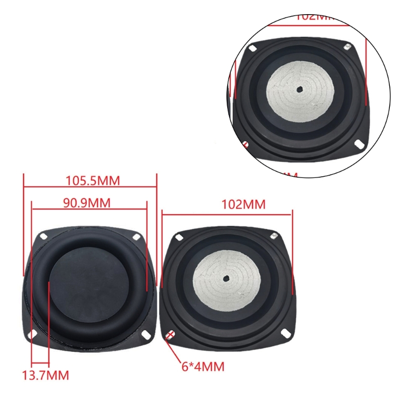 Bass Radiator Speaker Diaphragm Auxiliary Strengthen Bass Membrane ...