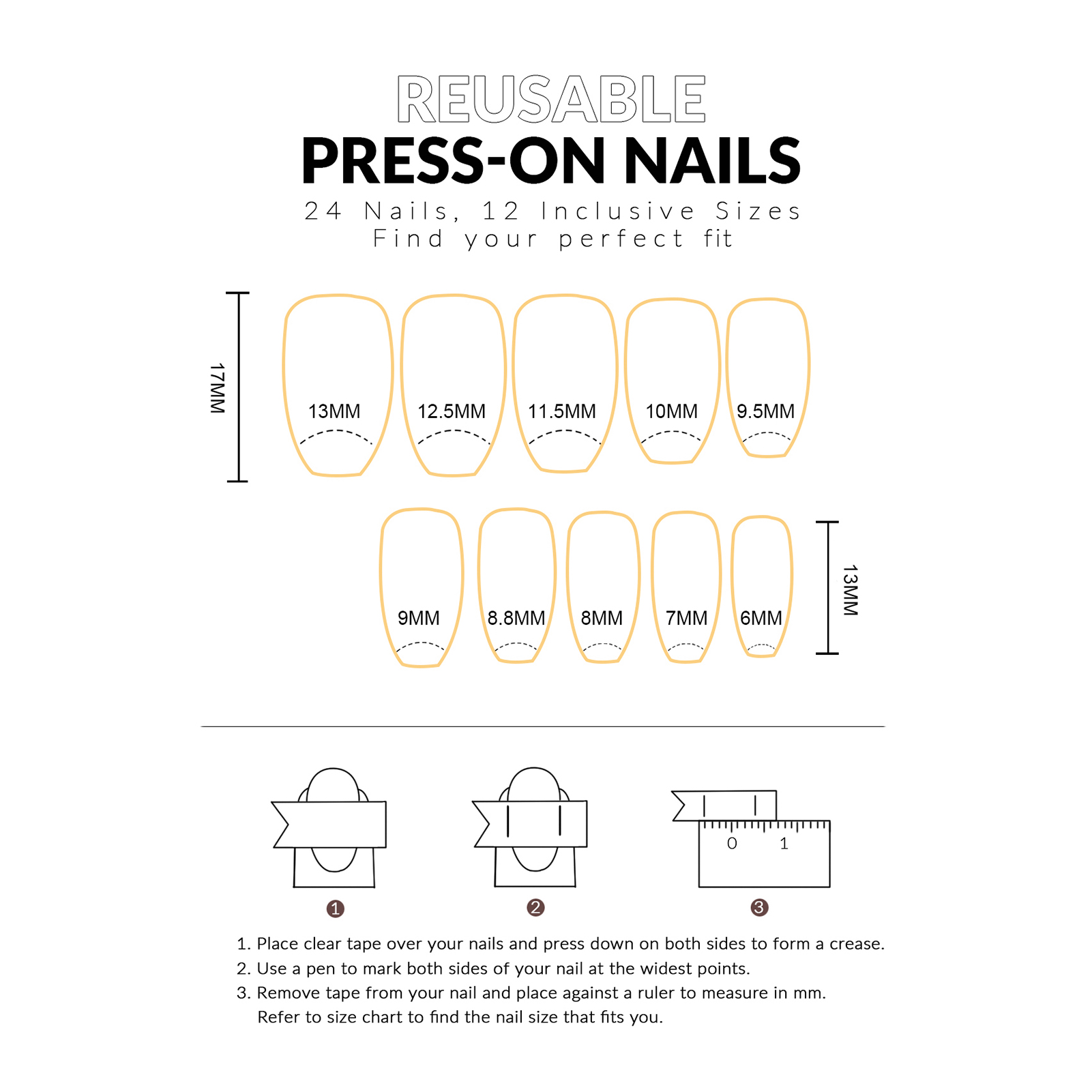 MJE-070 24pcs Wine Red Matte Press On Fake Nails Medium Coffin & Square ...