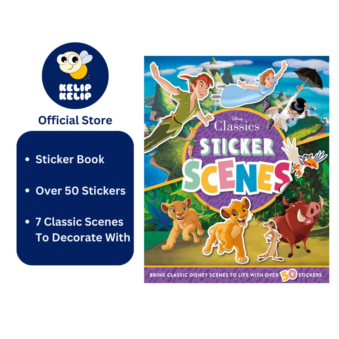 Disney Classics Sticker Scenes Book To Decorate 7 Spectacular Scenes ...