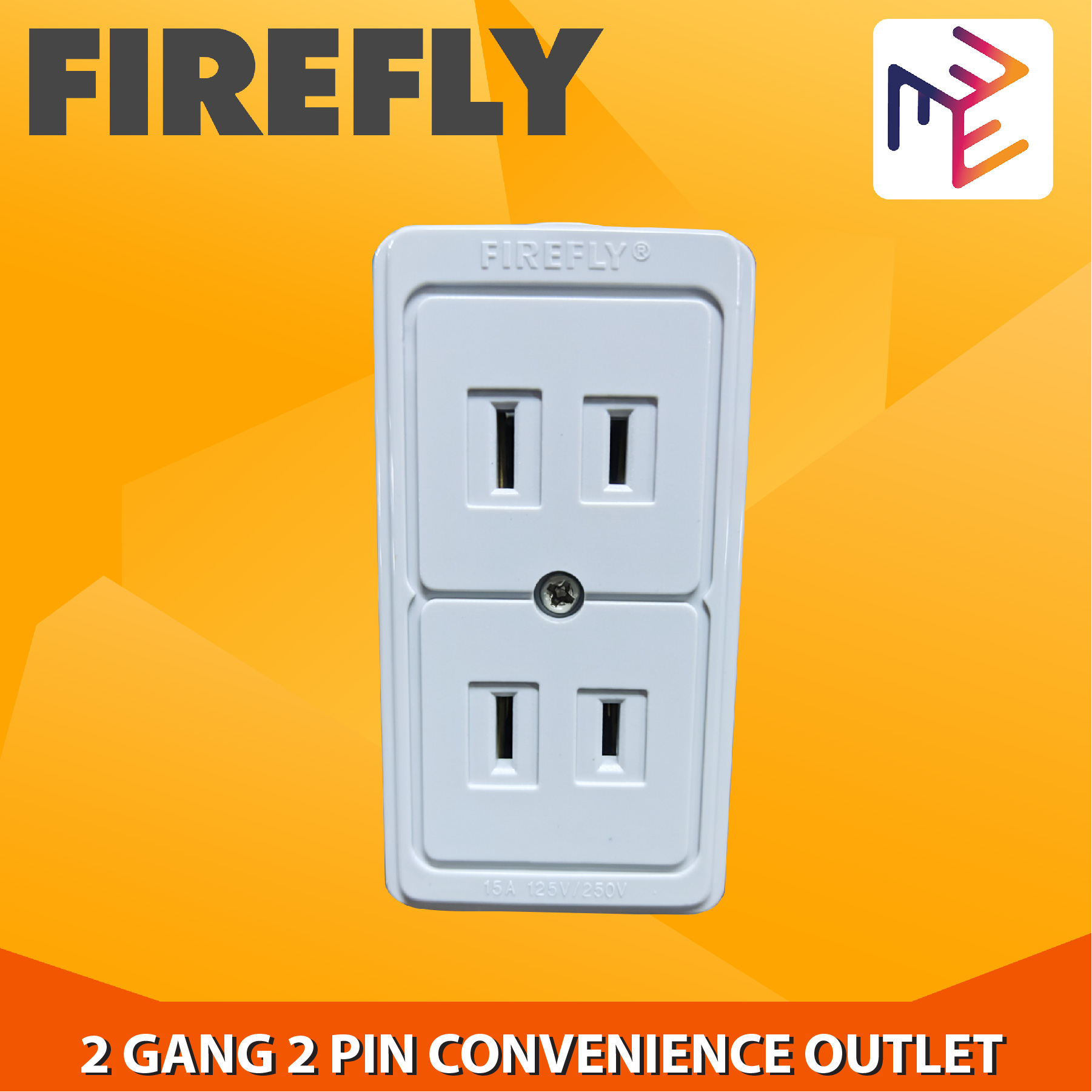 FIREFLY by Winland 2 Gang 2 Pin Convenience Outlet FEDOU202 | Lazada PH